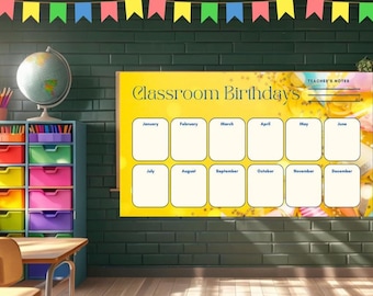 Classroom Birthday Chart - Etsy
