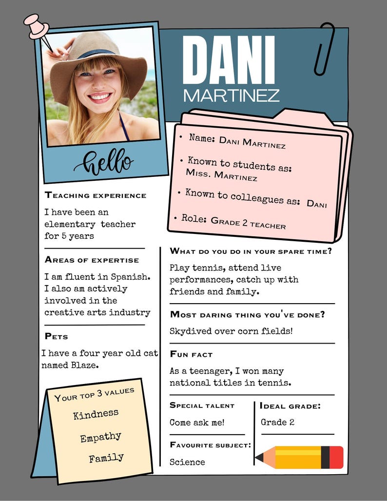 Printable Meet the Teacher Template | Editable Canva Flyer | Back to ...