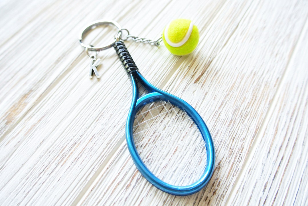 Personalized Tennis Racket Keychain Gift for Him,custom Keychain for ...