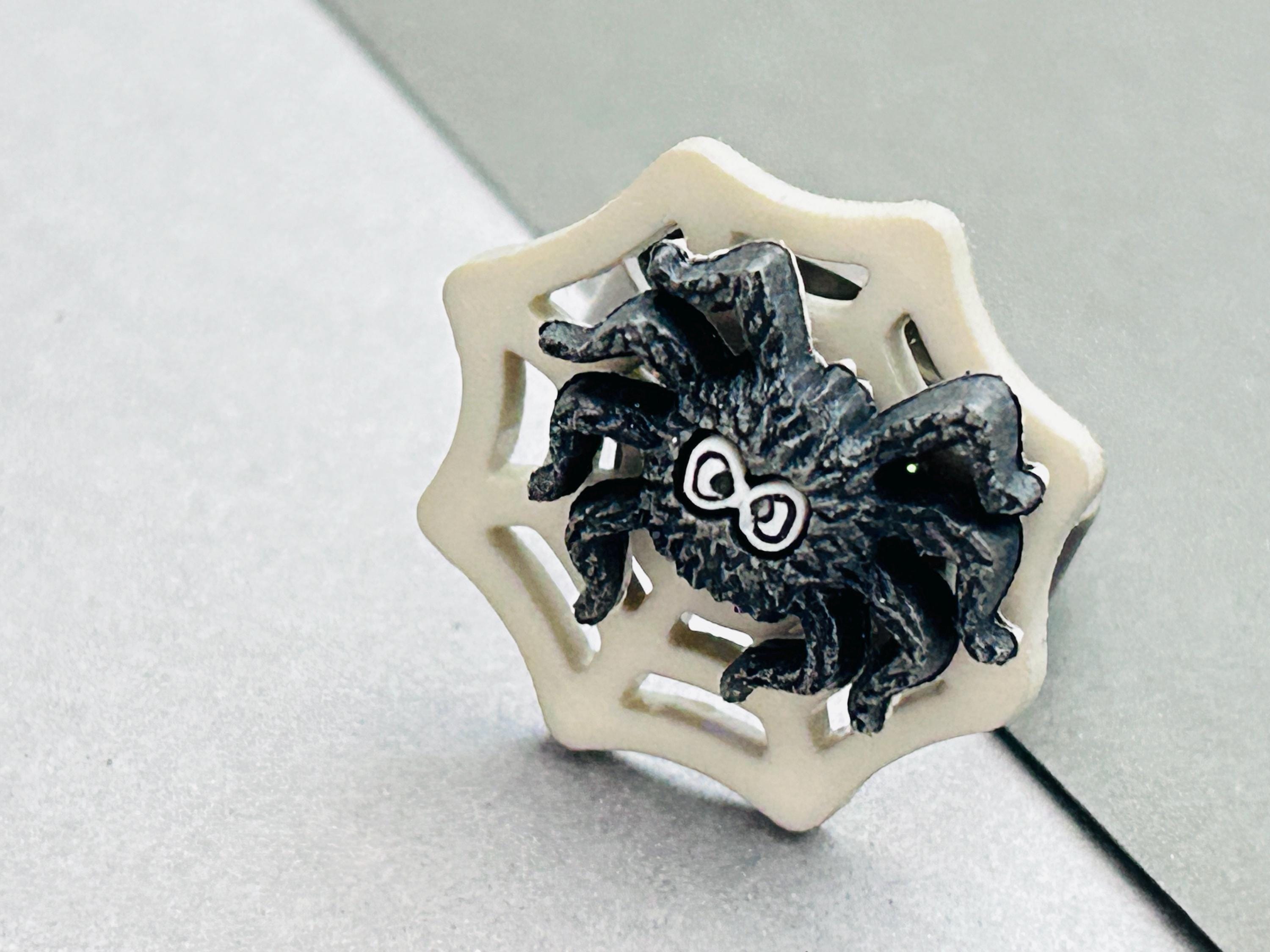 Spider Ring ,halloween Jewelry, Web Ring,gothic Spider Ring, Spider Web ...