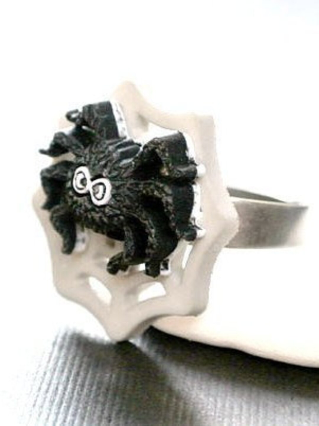 Spider Ring halloween Jewelry Web Ringgothic Spider Ring - Etsy