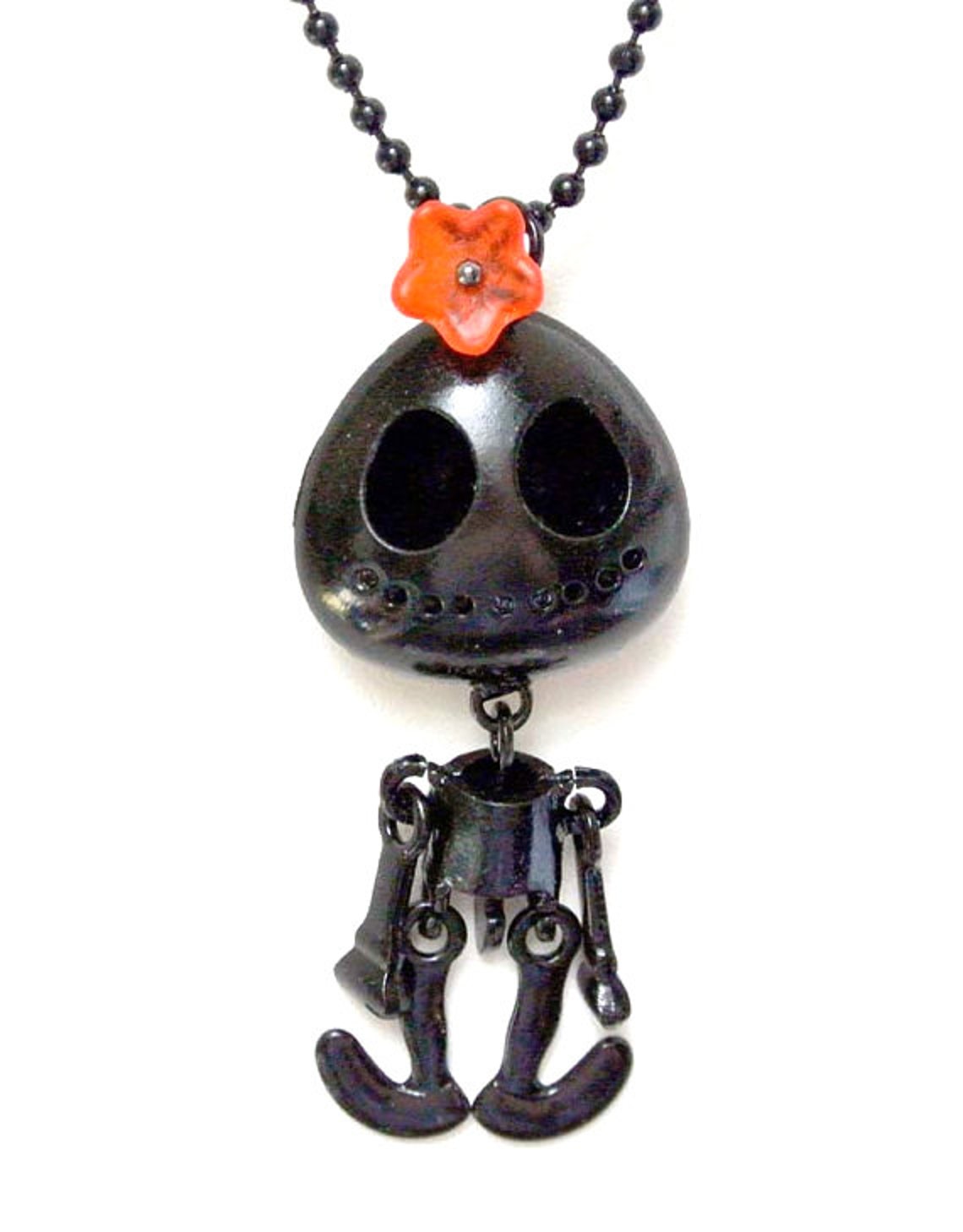 Jack Skellington Necklace Halloween Skull Necklace Halloween | Etsy