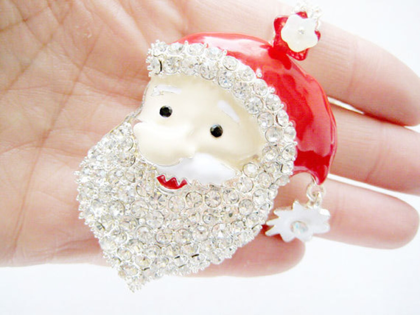 Christmas Santa Necklace for Xmas Gift - Etsy