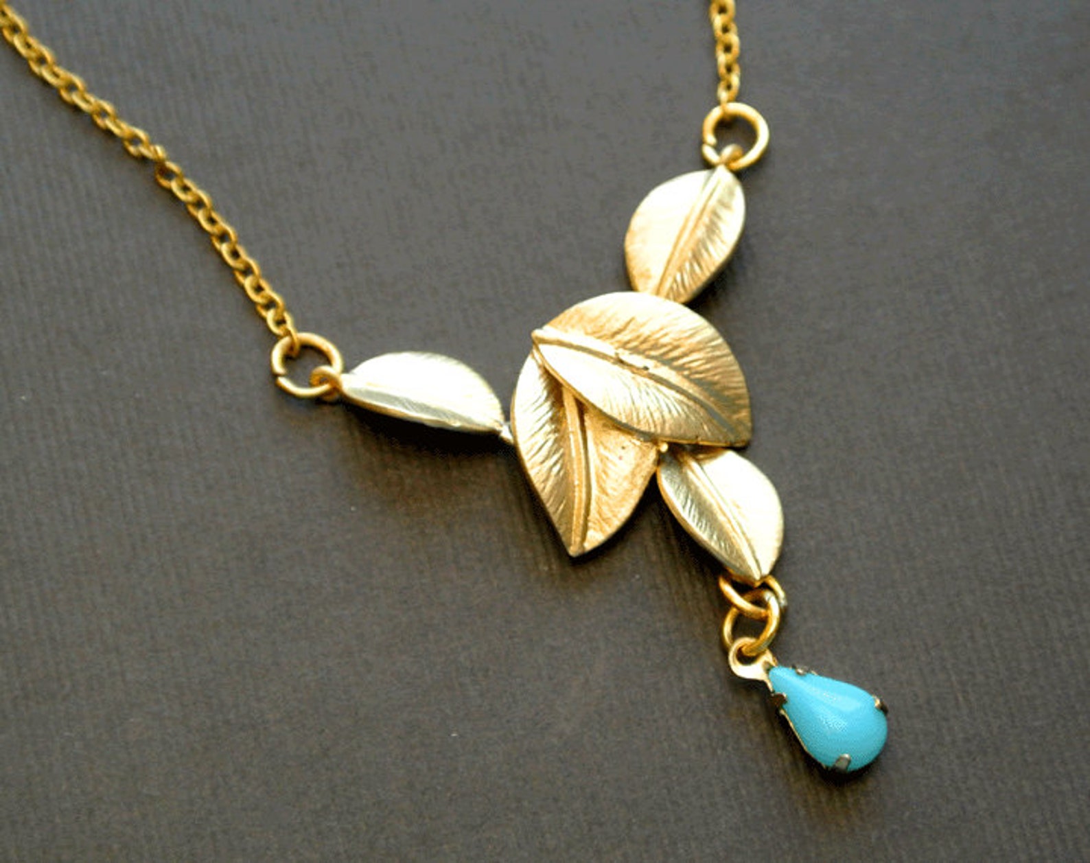 Leaf Necklace, Leaf Necklace Gold,leaf Jewelry,gold Leaf Necklace ...
