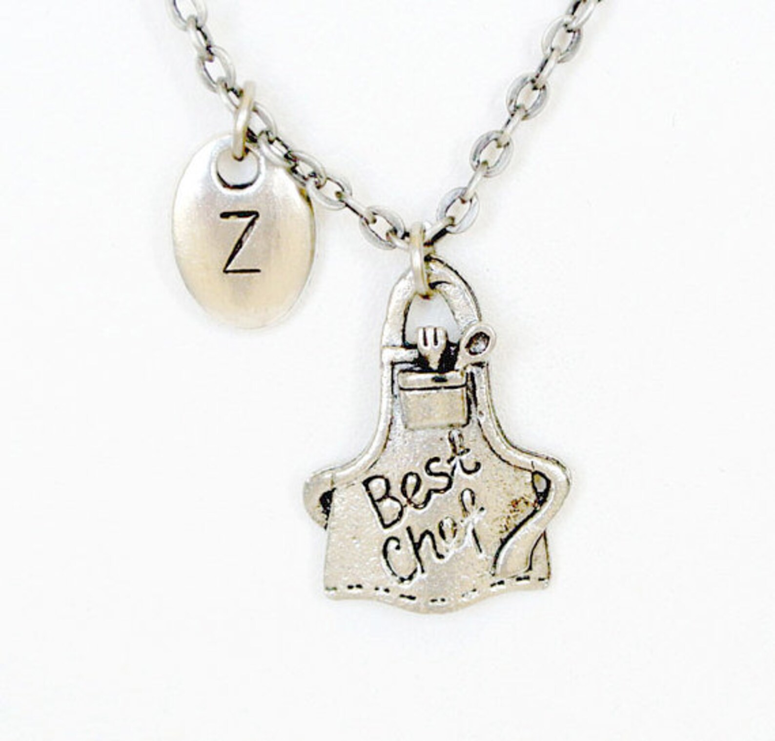 Best Chef Necklacecook Necklacechef Initial Necklacebest - Etsy