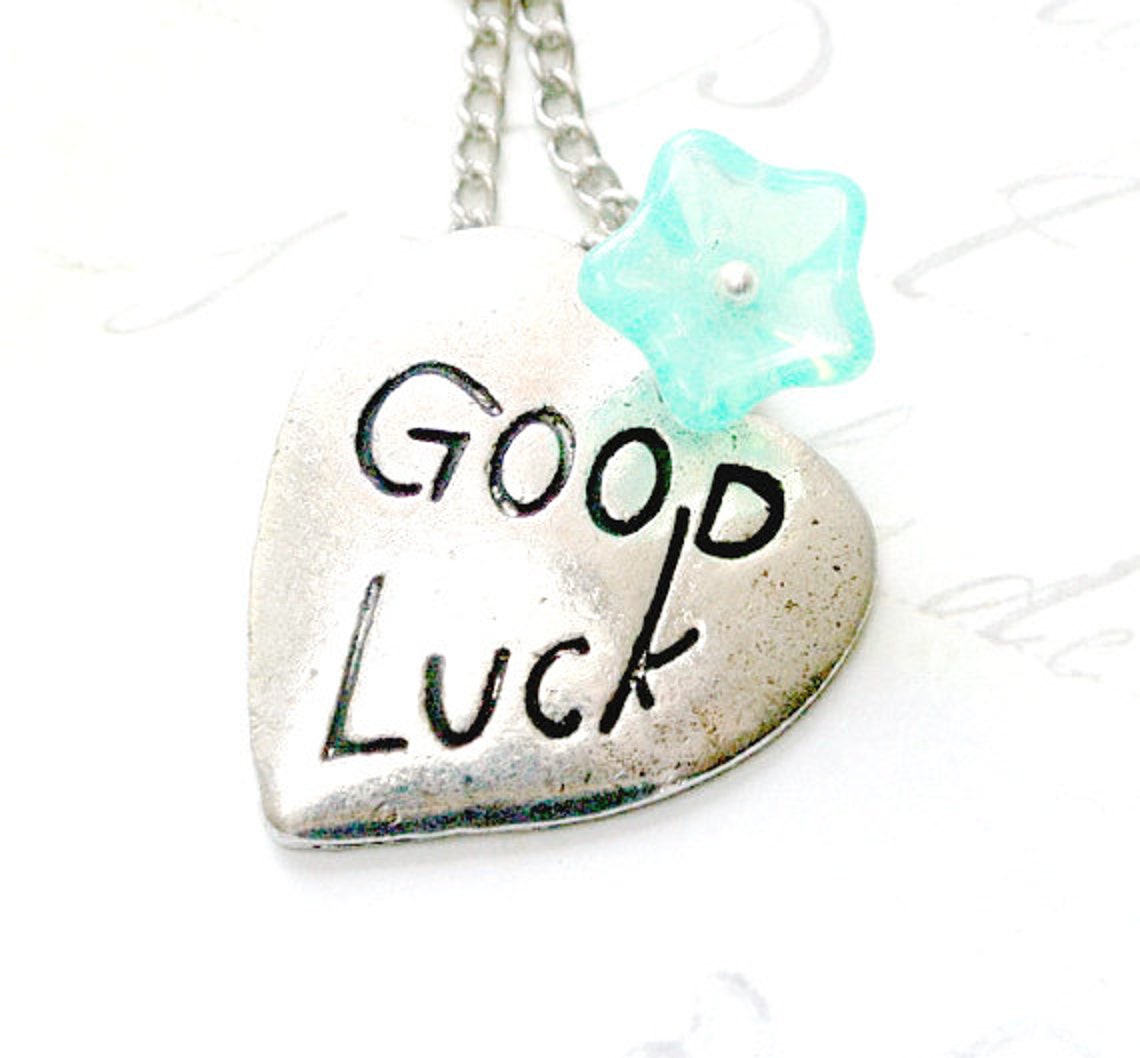 Good Luck Jewelry Good Luck Necklace Heart Necklace - Etsy