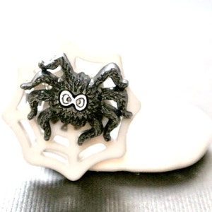 Spider Ring halloween Jewelry Web Ringgothic Spider Ring - Etsy