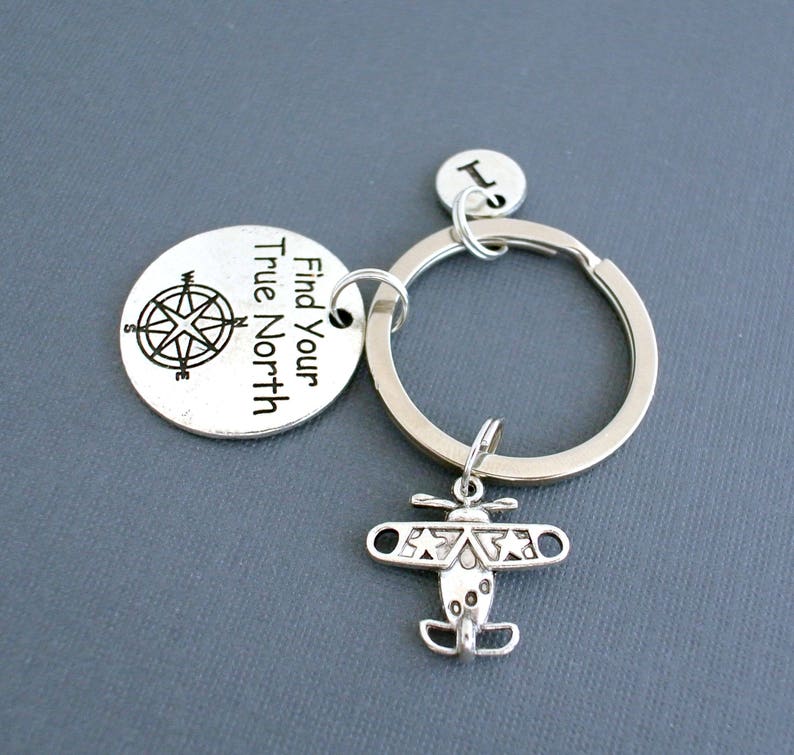 Personalized Compass Keychain Gift for Him Custom Keychain - Etsy