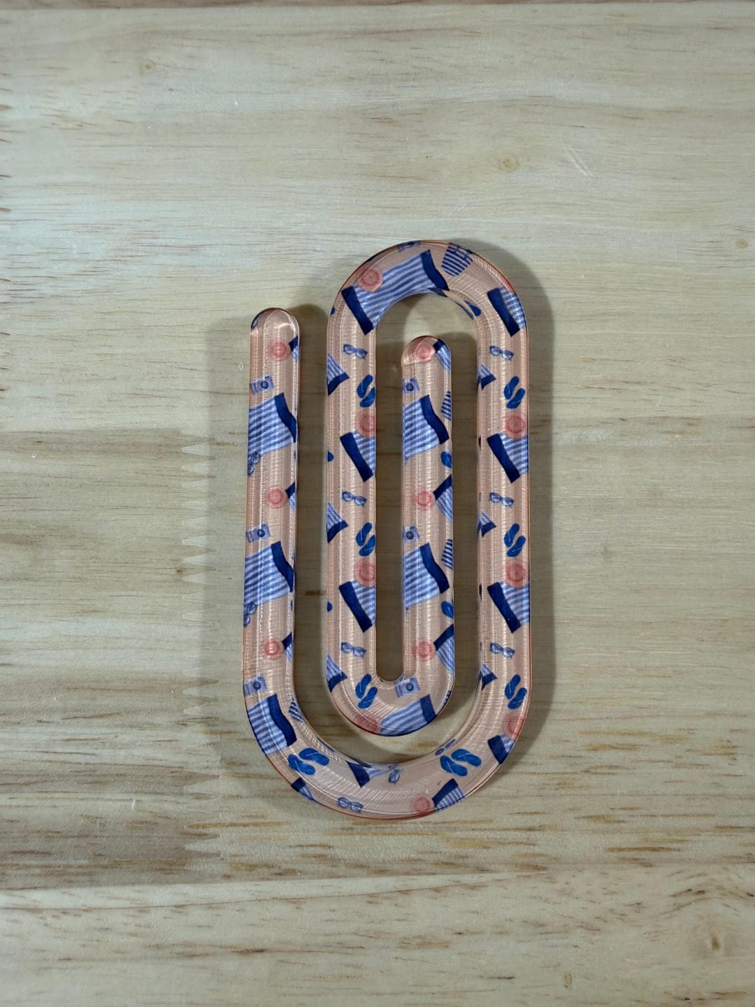 Beach Jumbo Acrylic Paperclip - Etsy