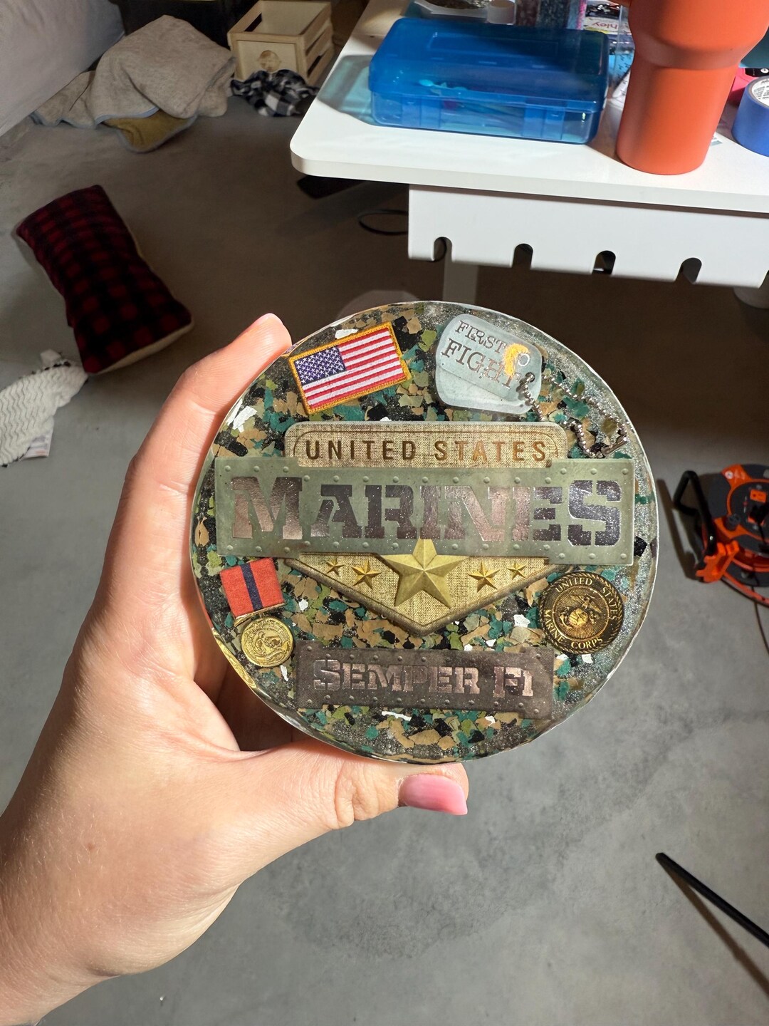 Marine Corps Coaster - Etsy