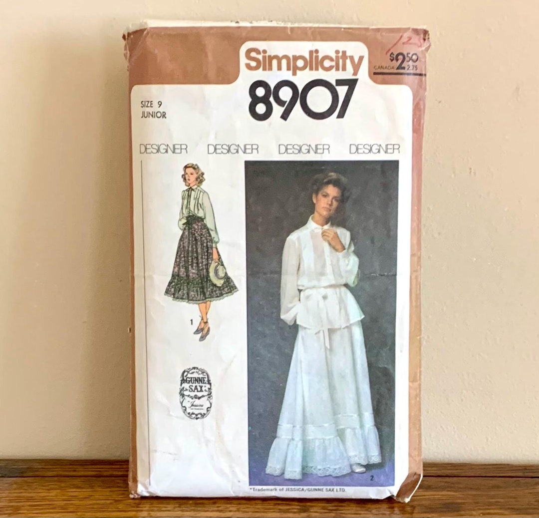 1970s GUNNE SAX by Jessica San Francisco Skirt and Blouse . Vintage ...