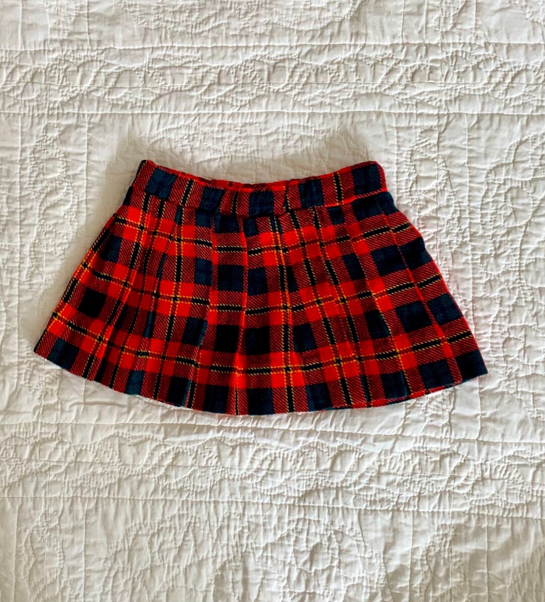 1960s Toddler's Pleated Scotch Skirt . Vintage 60s Marshall Field & Co ...