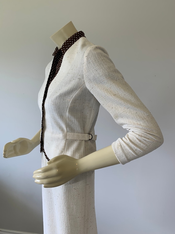 1960s MOD Brown Polka Dot Dress & Dress Jacket . Vint… - Gem