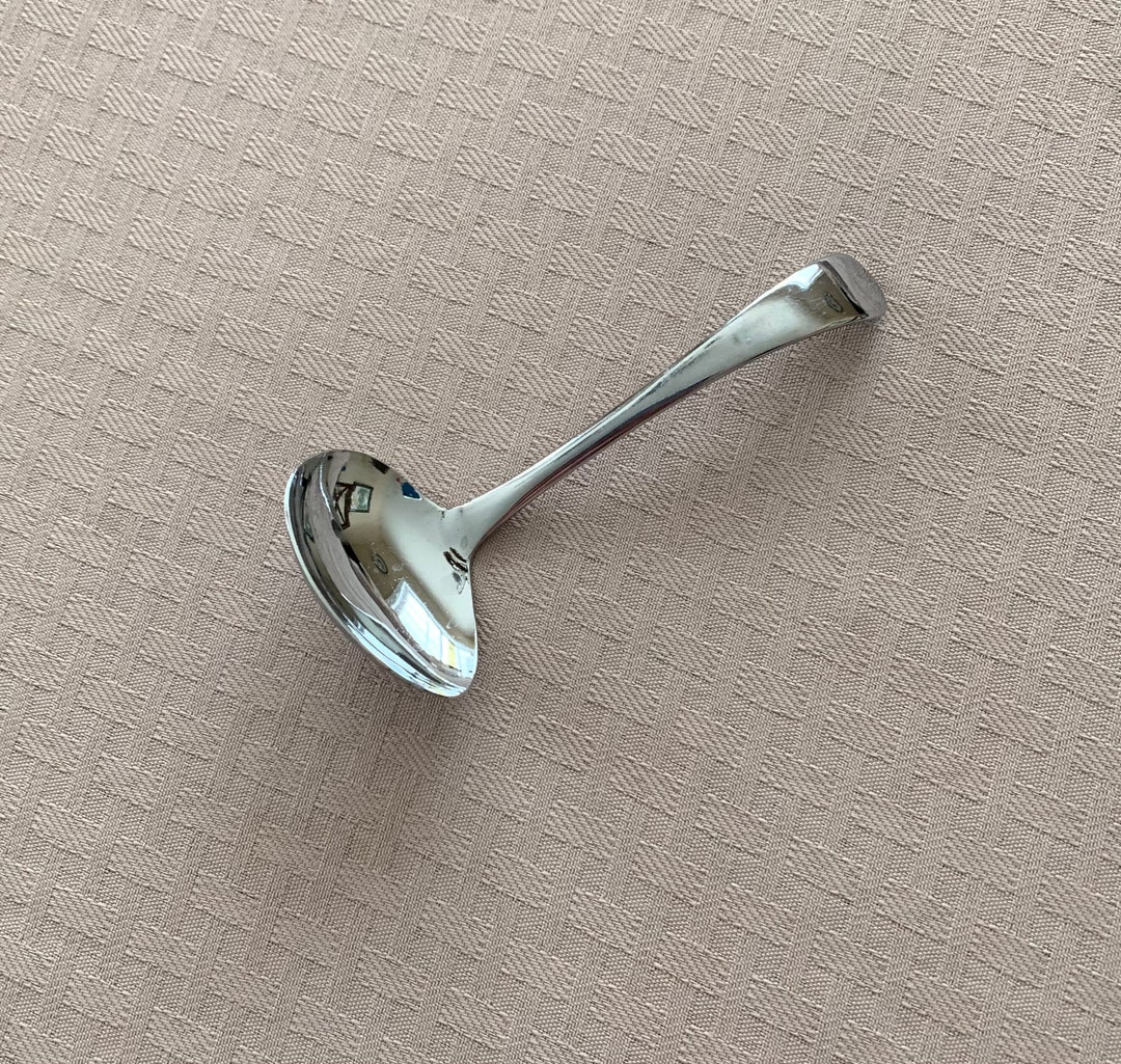 1960s Chrome Plated Sugar Spoon . Vintage 60s Chrome Plate Sauce ...