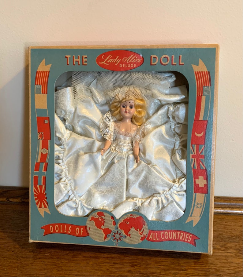 1950s Mid-century LADY ALICE Deluxe Doll . Vintage 50s Dolls of All ...