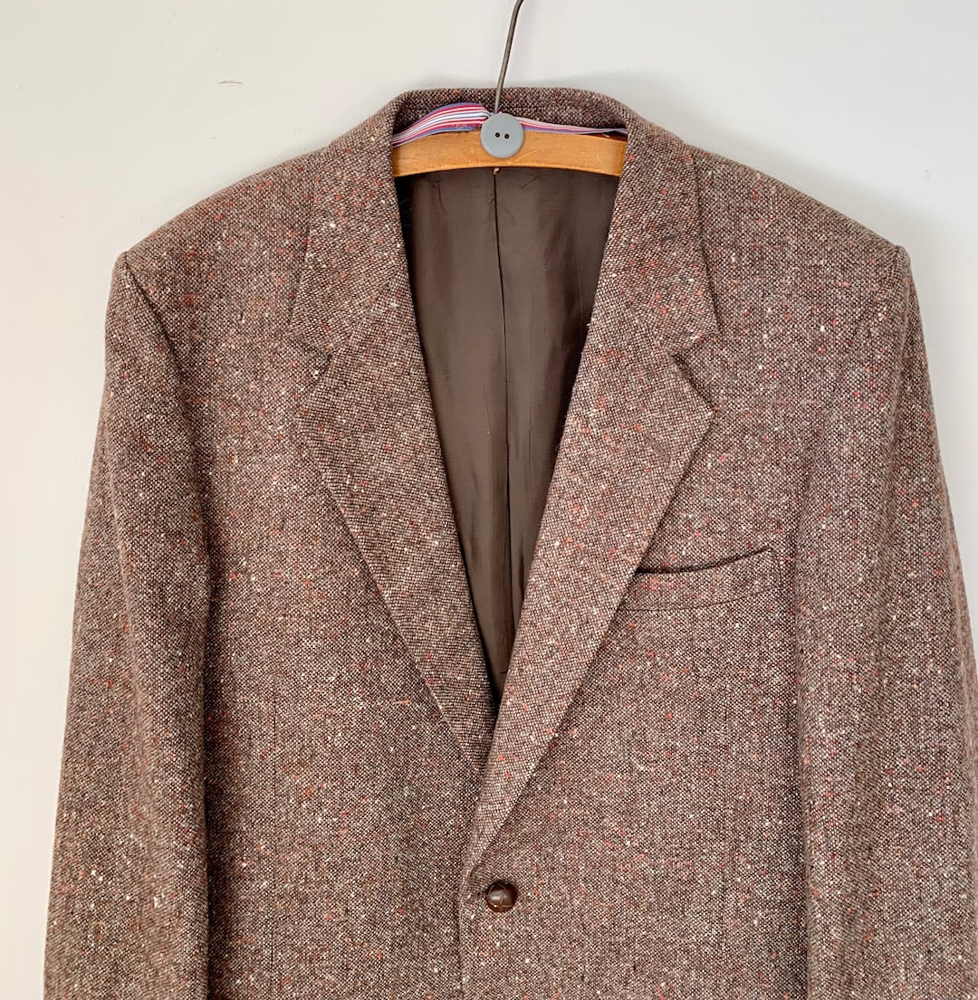 1990s Rupert's Paris London Donegal Tweed Wool Sports Jacket Coat ...