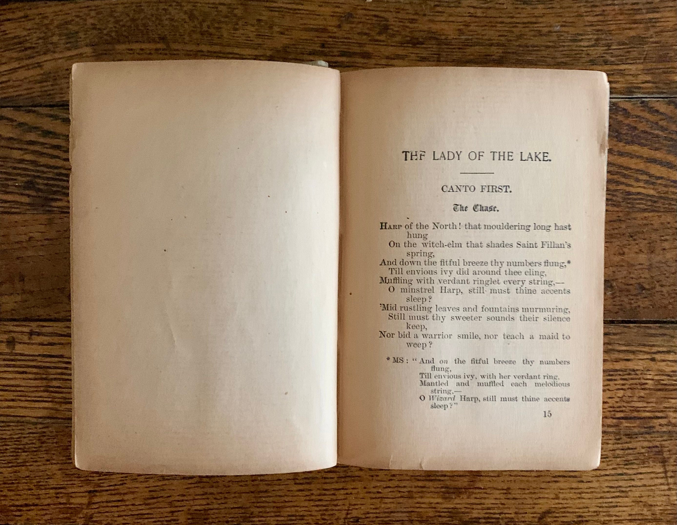 1830s Rare ANTIQUE the Lady of the Lake by Sir Walter Scott. Vintage ...