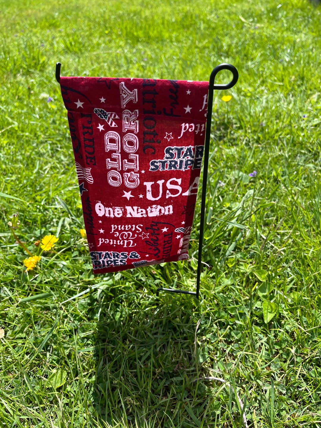 Handmade Garden Flags With Stand- 4x8 Inch - Etsy