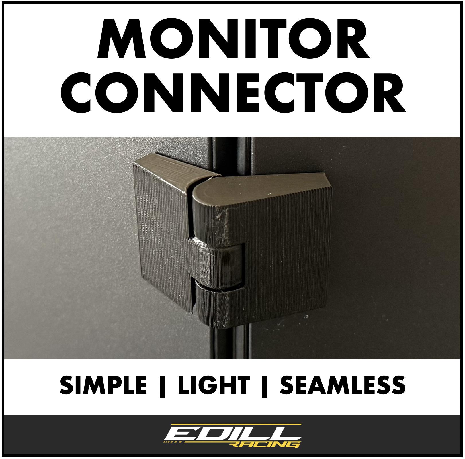 Monitor Connectors | Sim Racing | Triple Monitor Alignment | Monitor ...