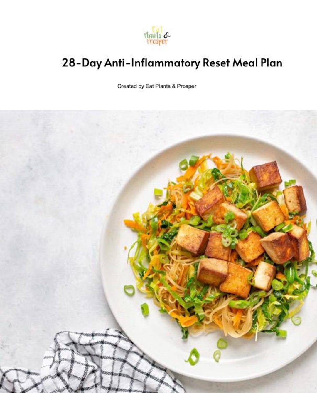 28-day Anti-inflammatory Plant-based Meal Plan | Clean Eating Reset for ...