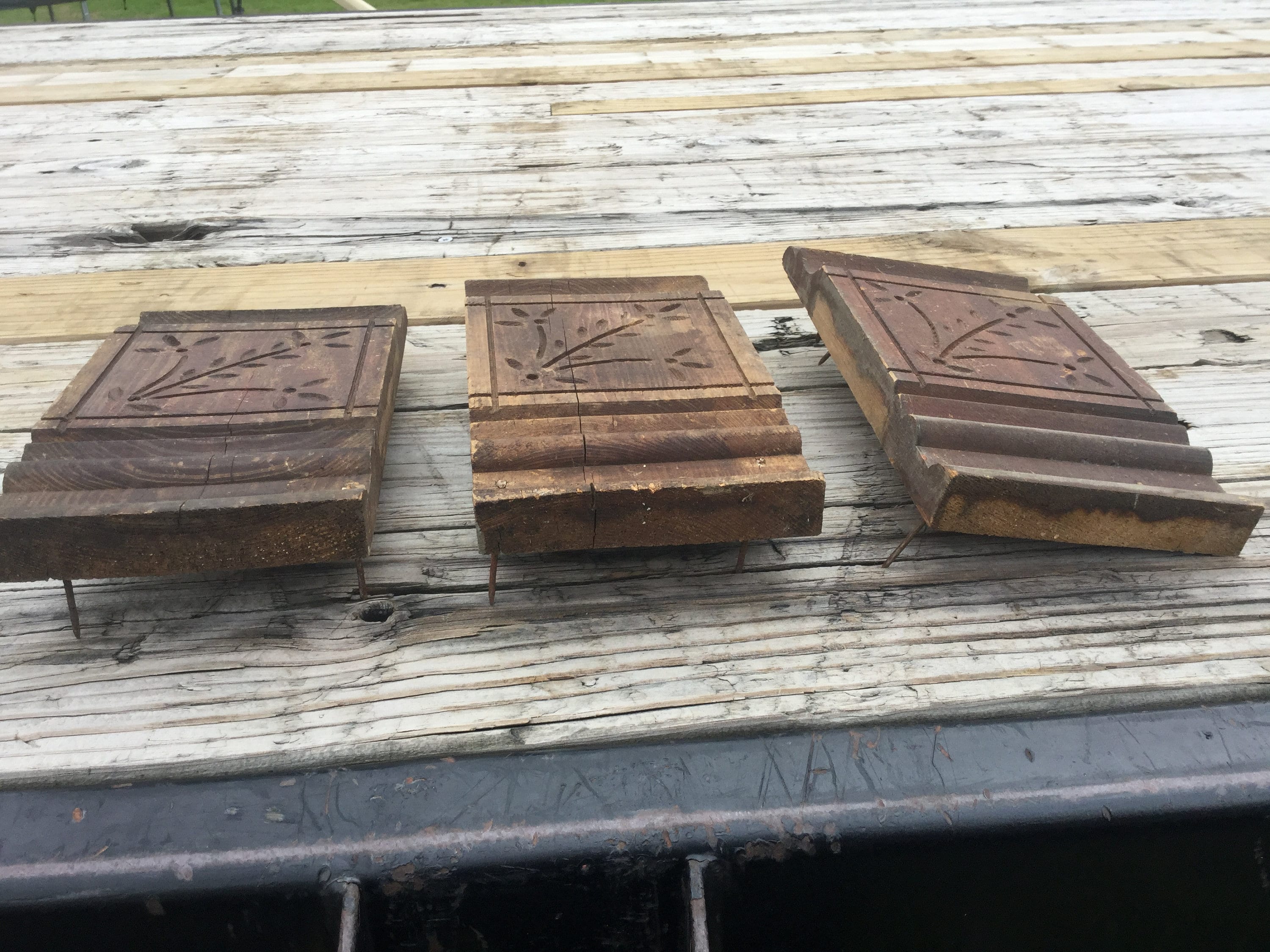 Antique Plinth Blocks / Antique Door Trim / Plinth Block / - Etsy