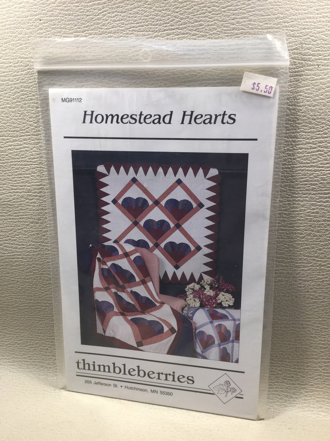 Homestead Hearts Quilt Pattern / Thimbleberries Pattern / Heart Quilt ...