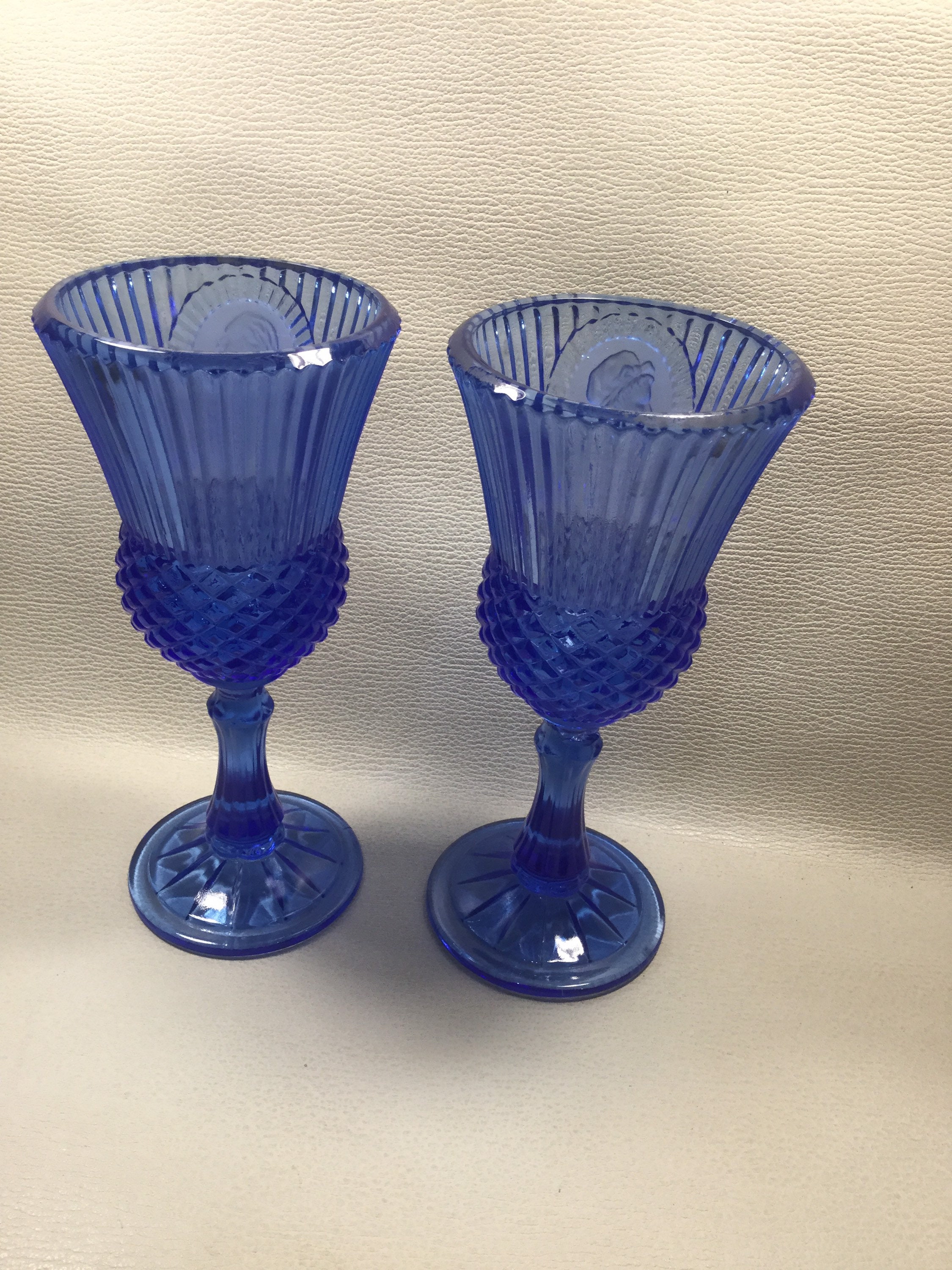 Avon Blue Goblets / George Washington Avon / Blue Goblets / Avon ...