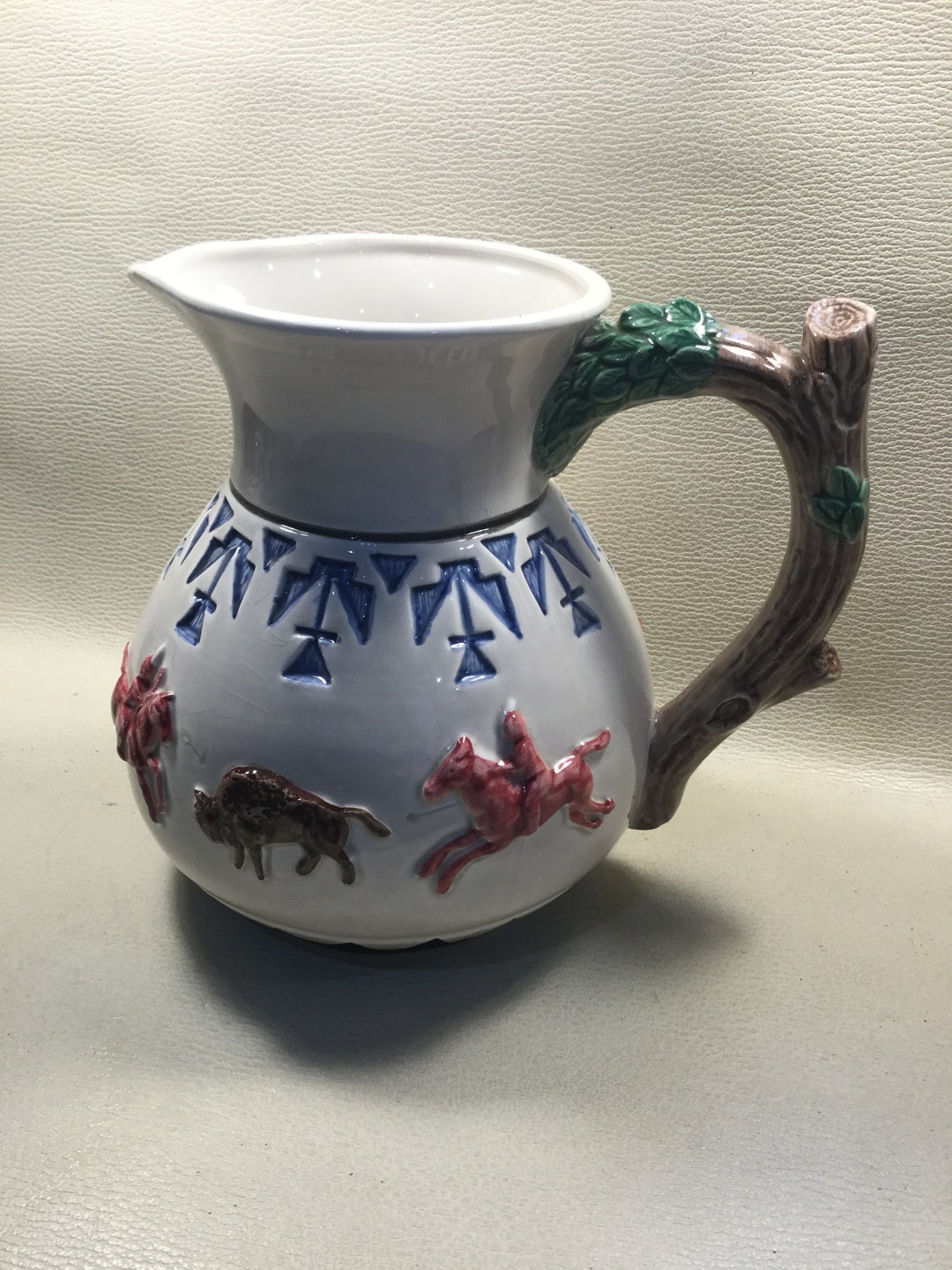 Buy Fitz and Floyd / Fitz and Floyd Pitcher / Indians Buffalo Pitcher ...