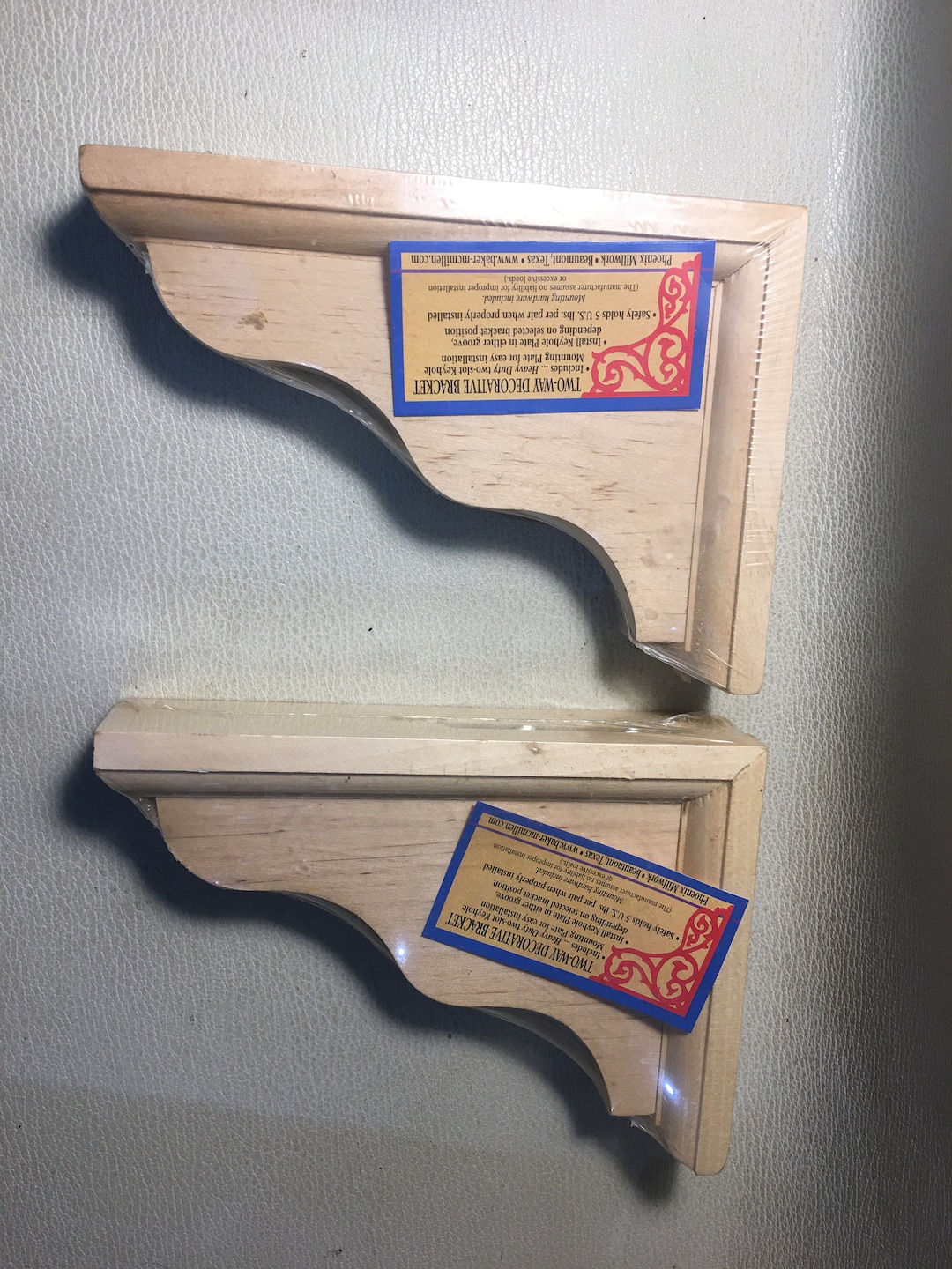 Wood Shelf Brackets / Wood Shelf Supports / New Wood Brackets / Pine ...