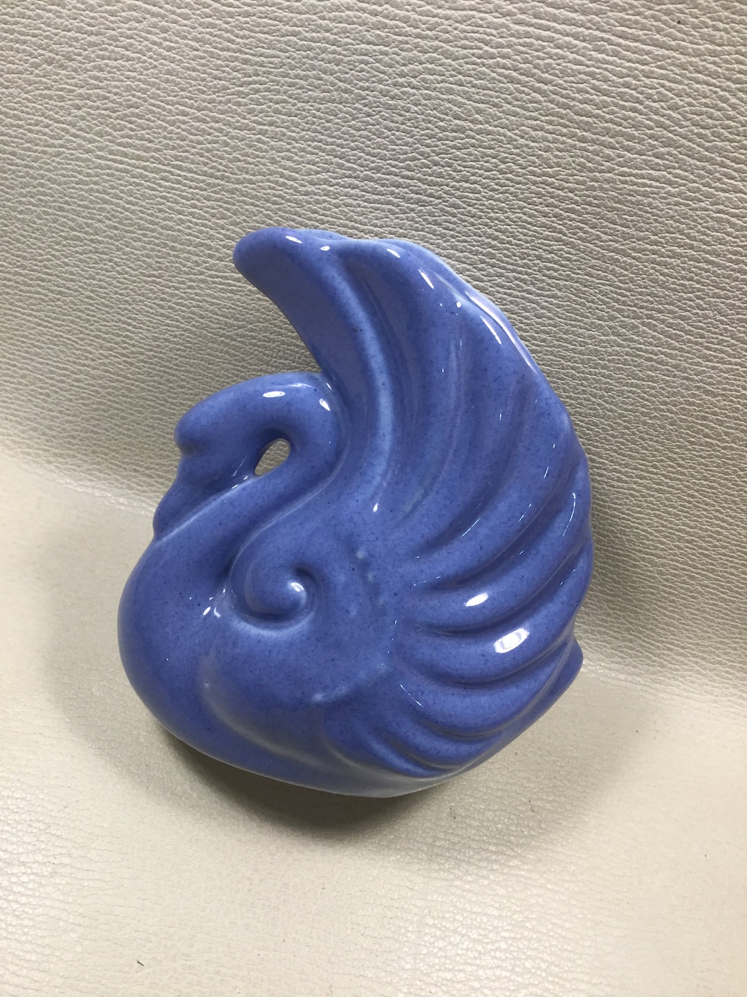 Blue Swan Vase / Alamo Pottery Co / Vintage Swan Vase / 725 Swan Vase ...