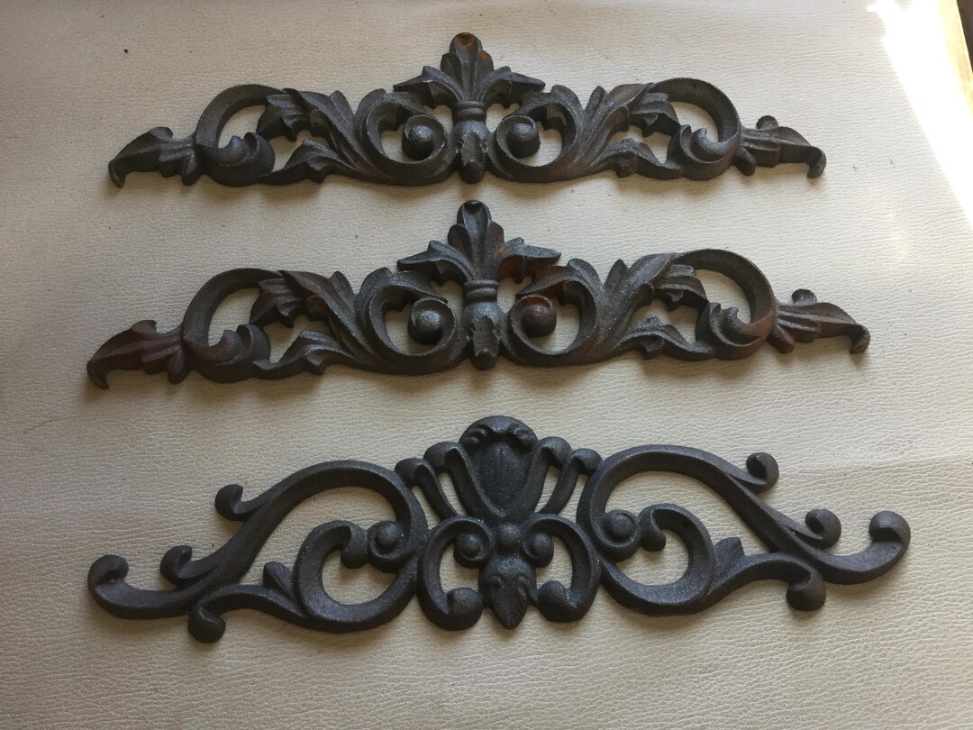 Cast Iron Valance / Cast Iron Embellishments / Metal Valance Decoration ...