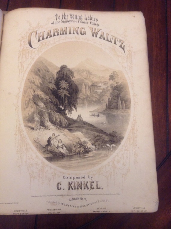 Operatic Sheet Music / Civil War Era Sheet Music / 1850s Sheet - Etsy.de
