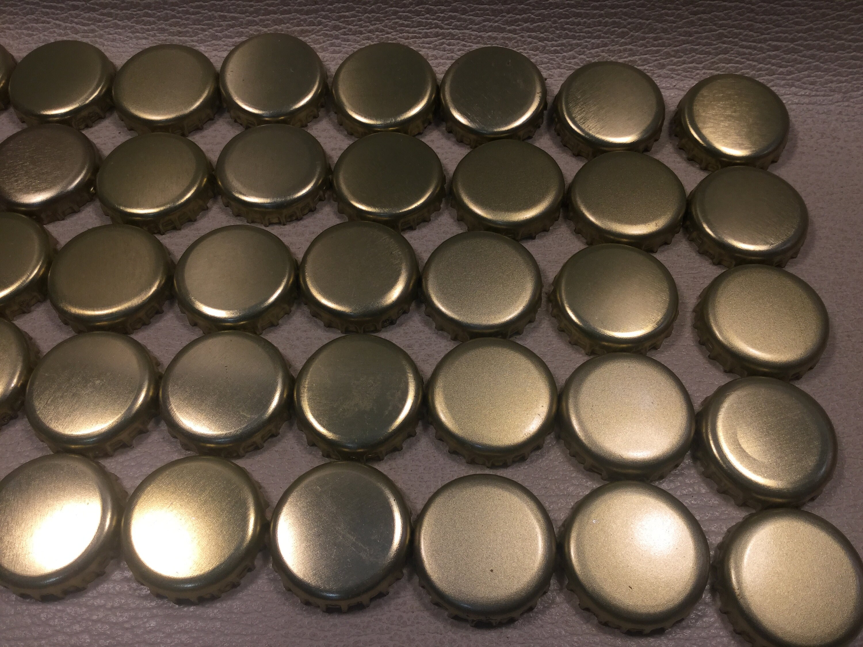 50 Used Bottle Caps / Bottle Caps / Gold Bottle Caps / 50 Gold Bottle Caps / Gold Bottle Tops ...