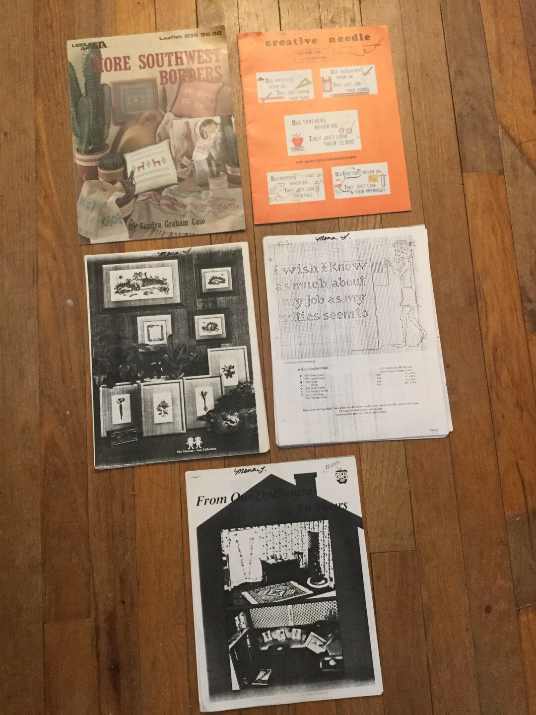Vintage Cross Stitch Books / Cross Stitch / Creative Needle Never Die ...