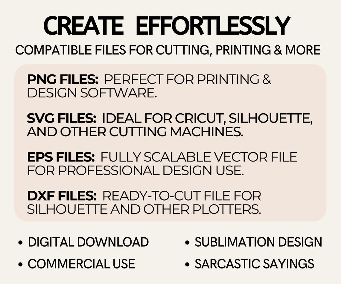 Sarcastic SVG Bundle ‑ 60+ Funny Quote Cut Files PNG EPS | Snarky ...
