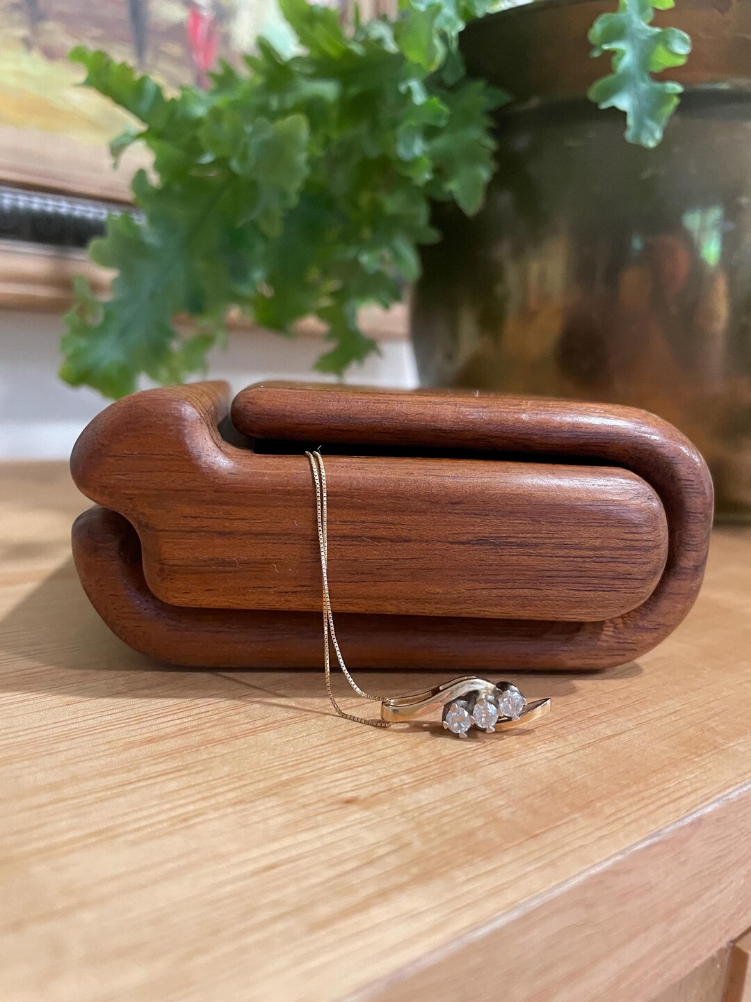 Solid Wood Handmade Puzzle Jewelry Box, Cufflinks Box, Artist Signed ...
