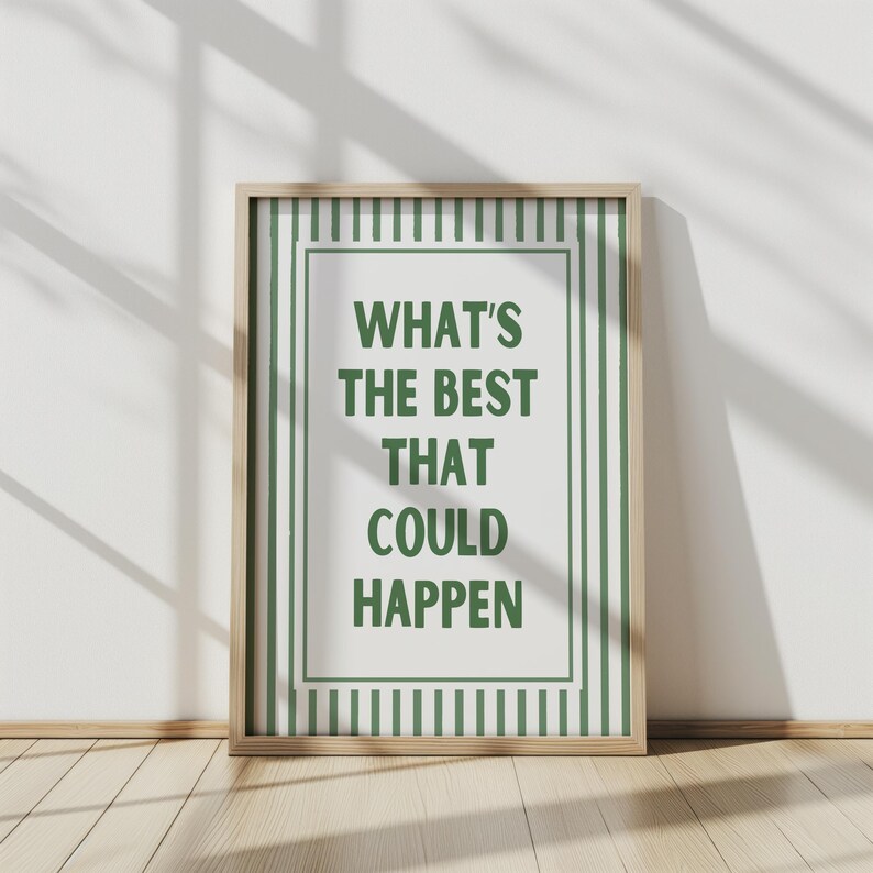 Sage Green Inspirational Quote Print: Uplifting Dorm Decor (digital ...
