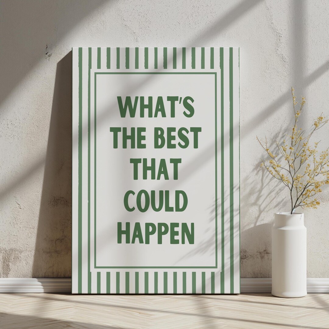Sage Green Inspirational Quote Print: Uplifting Dorm Decor (digital ...