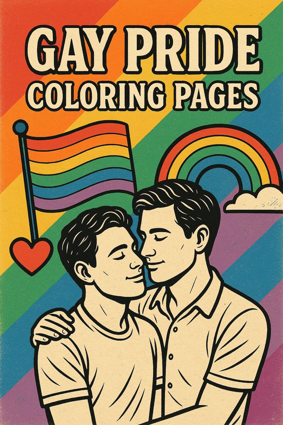 Gay Pride Coloring Pages | LGBTQ+ Printable Art for Adults | Celebrate ...