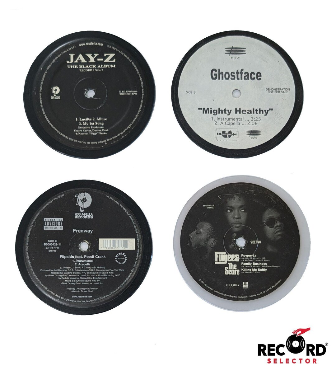 Vinyl Coaster 4-pack: Jay-z, Ghostface Killah, the Fugees, Freeway - Etsy