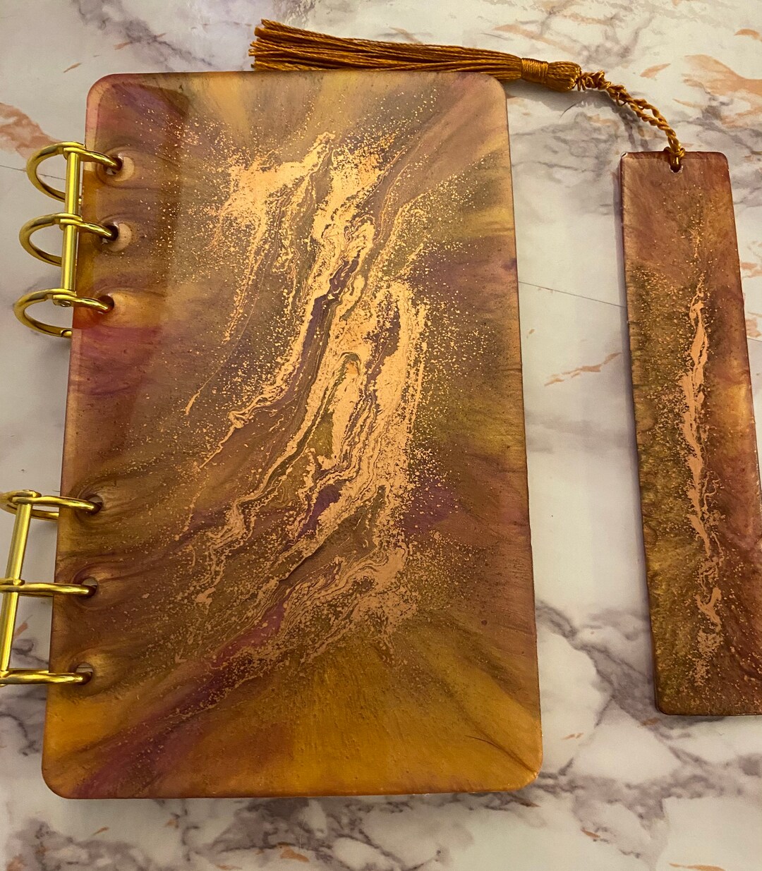 Handmade Resin One of a Kind Metallic Journal. ( Free Shipping) - Etsy