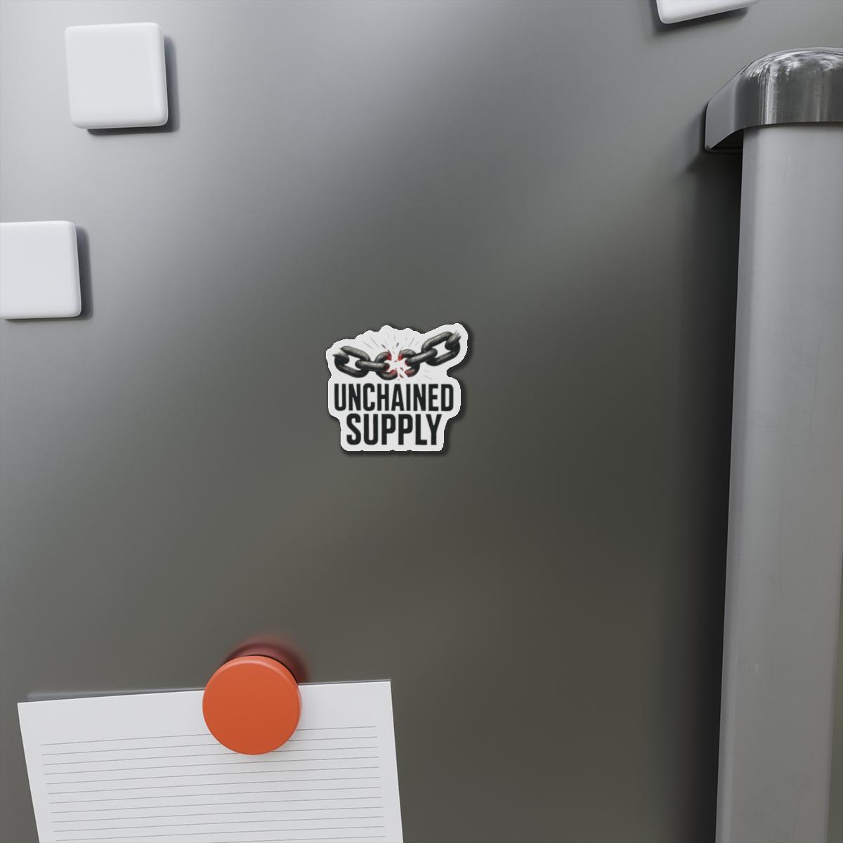 Broken Chain Unchained Supply Die-cut Magnet | Industrial Metal Logo ...