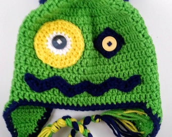 Green Monster Hat | Etsy