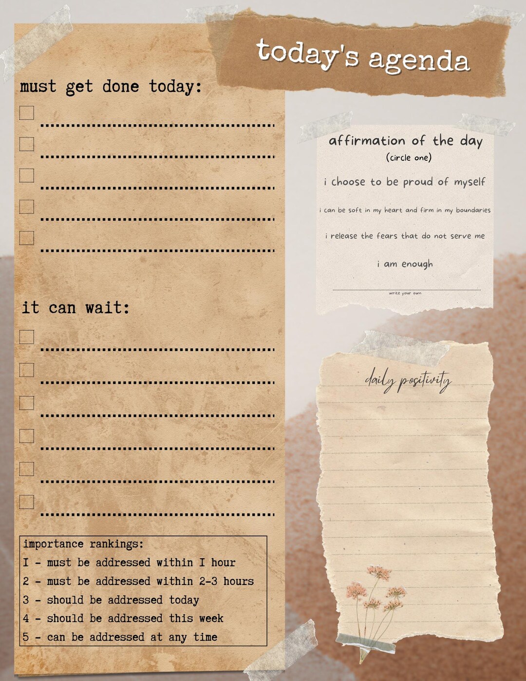 Aesthetic Tracker Worksheet Package (digital) - Etsy