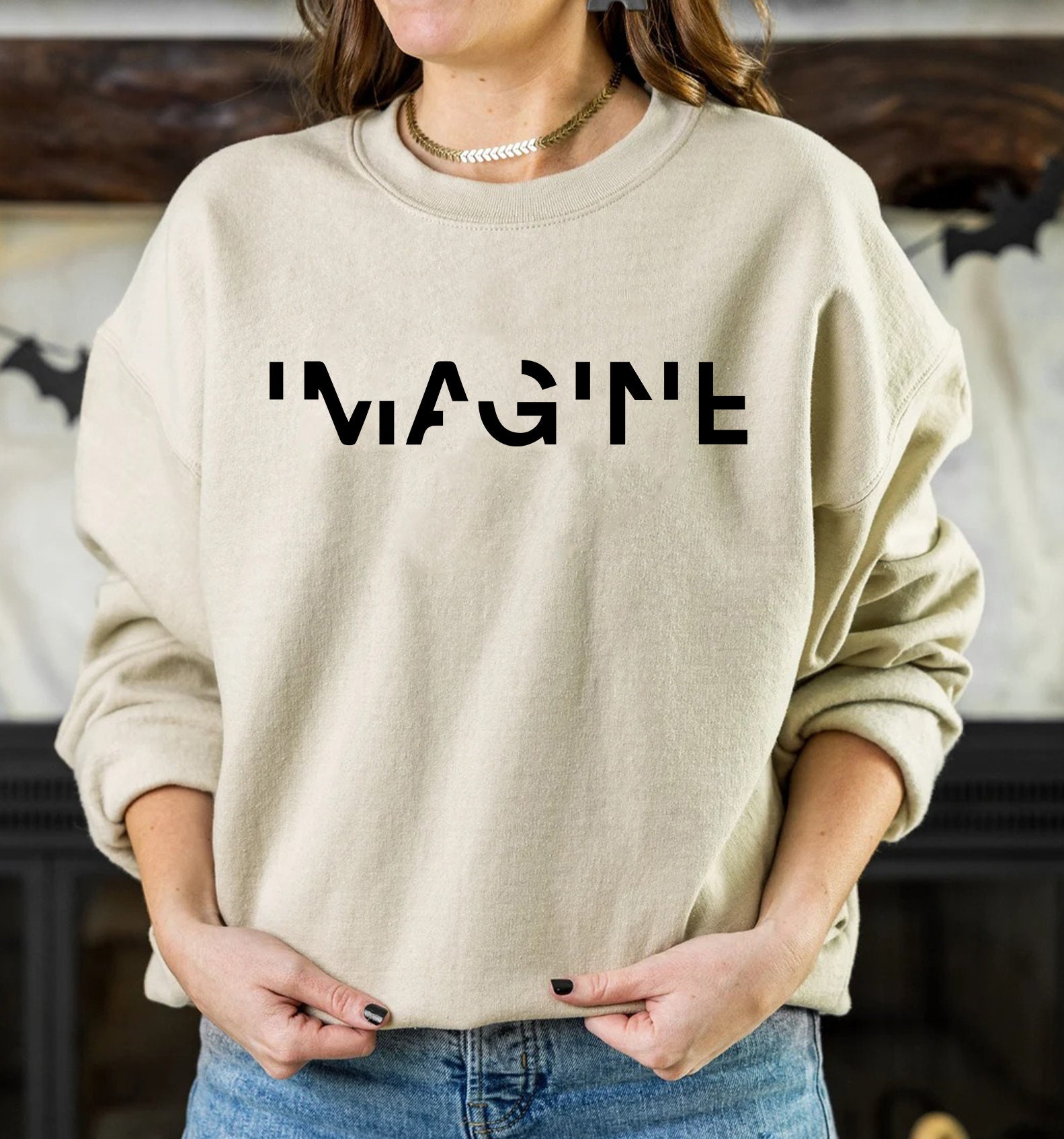 Vintage Imagine Dragons Font Art Shirt, Imagine Dragons Tour Sweatshirt ...