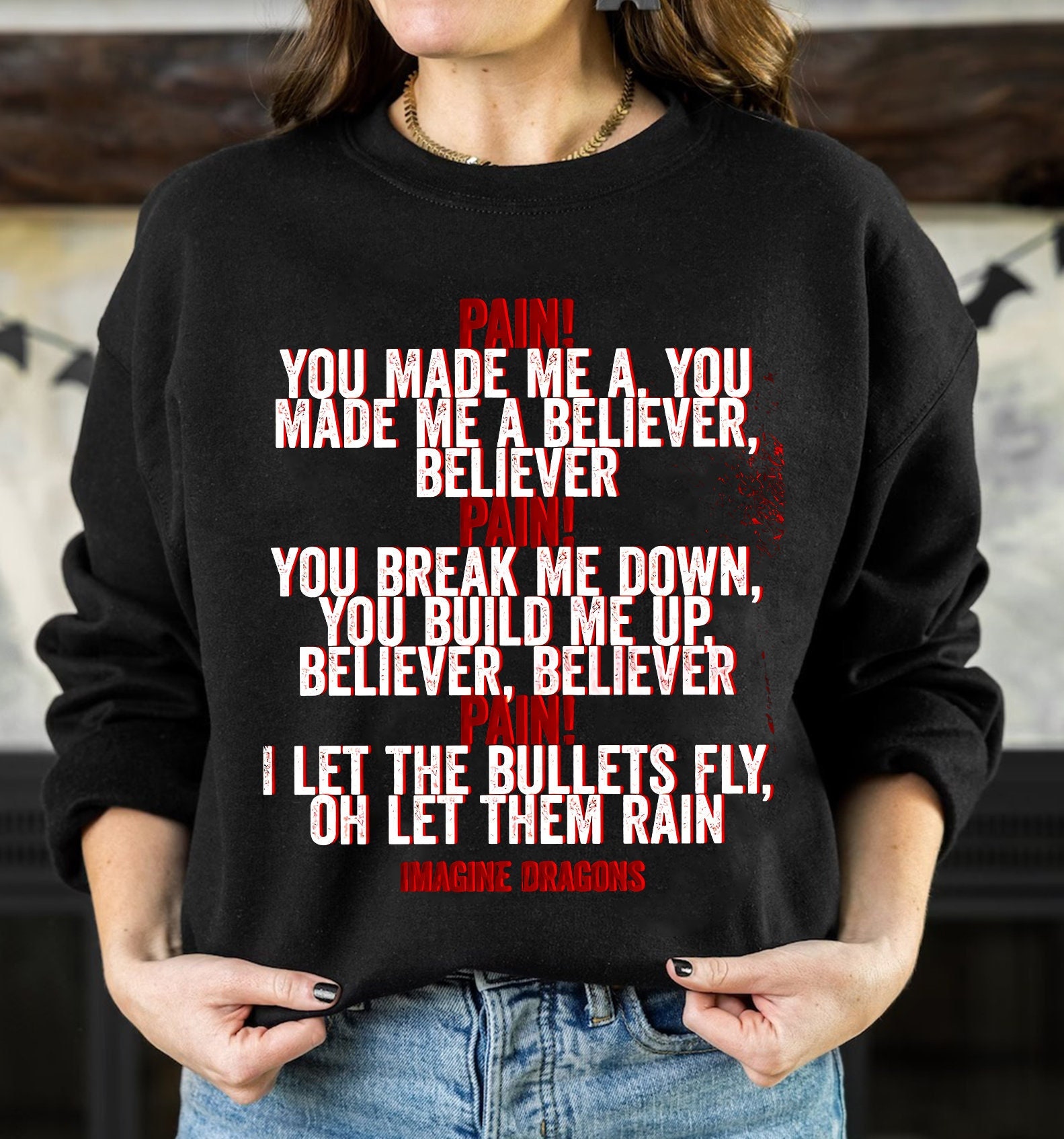 Pain Imagine Dragons Sweatshirt sold by EdwarLesnansky | SKU 38675947 ...