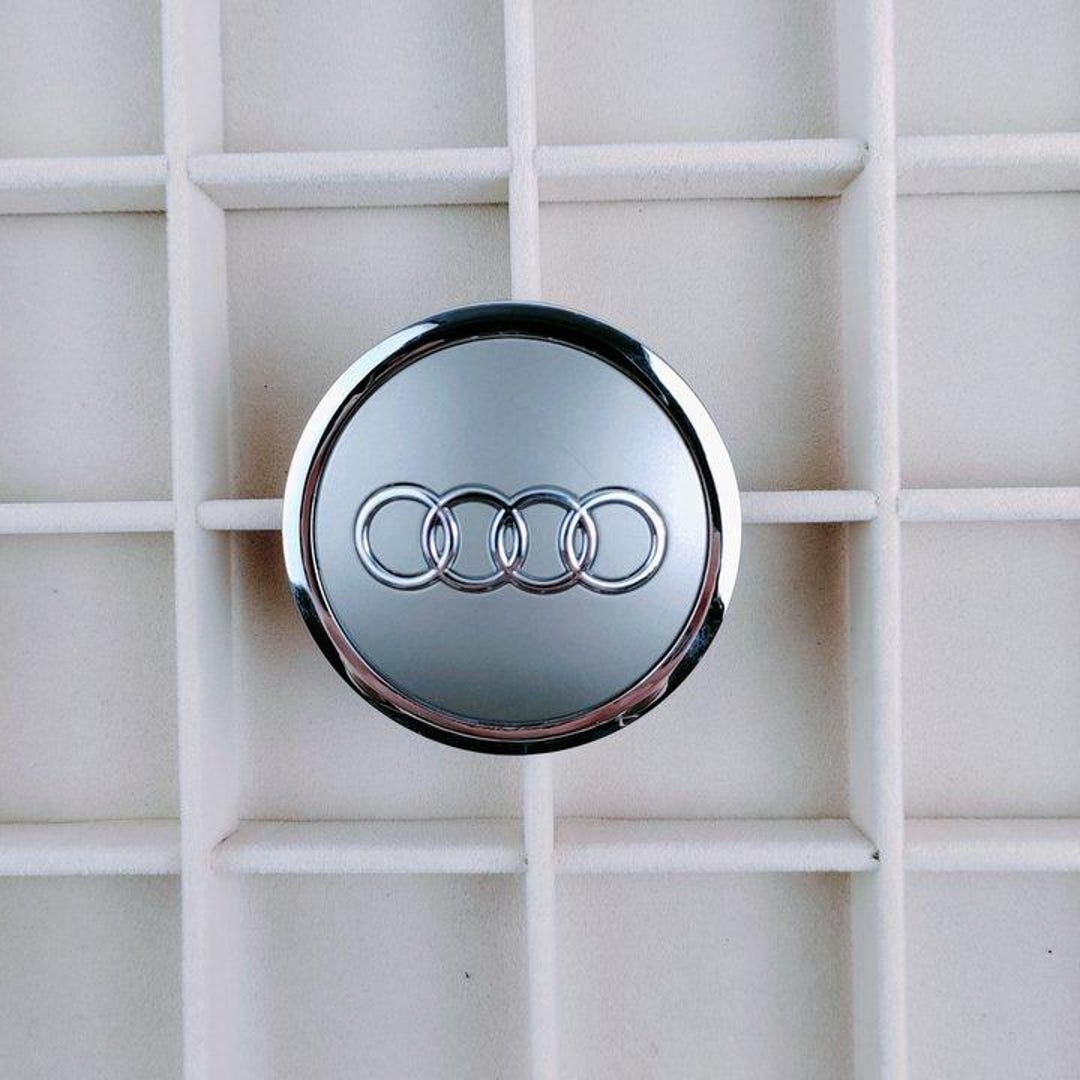 For Audi Wheel Center Cap Sliver Gray Audi Hubcap 60mm 61mm 77mm A3 A4 ...
