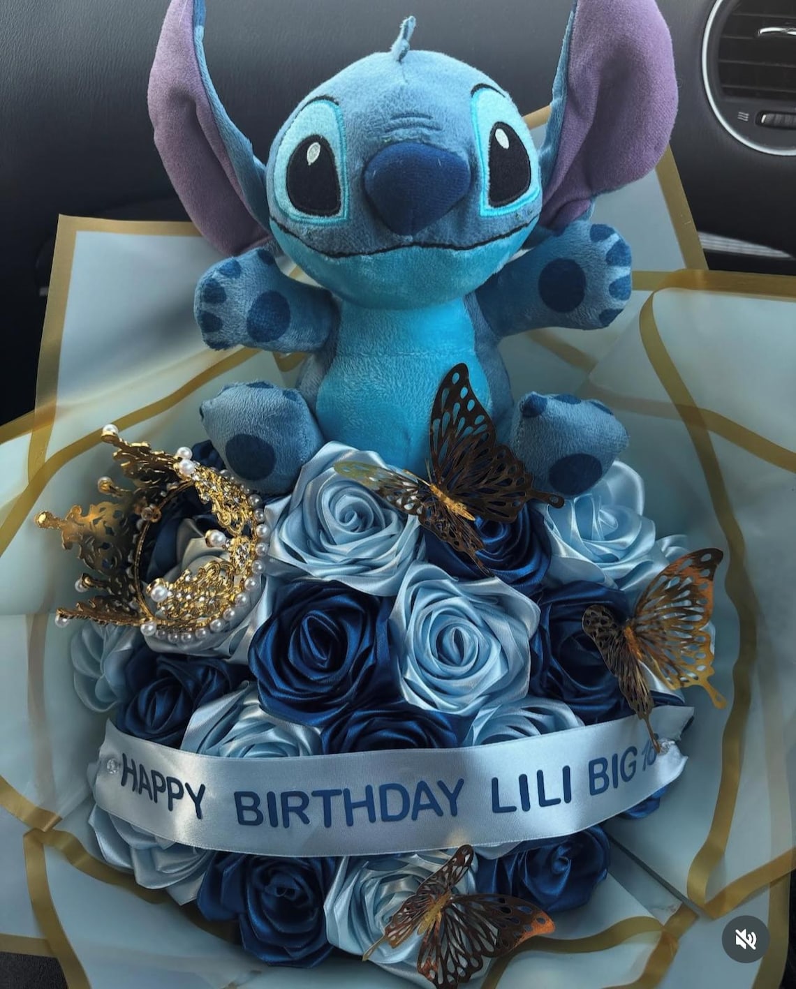 Stitch Eternal Flower Silk Bouquet – Realistic Artificial Floral ...