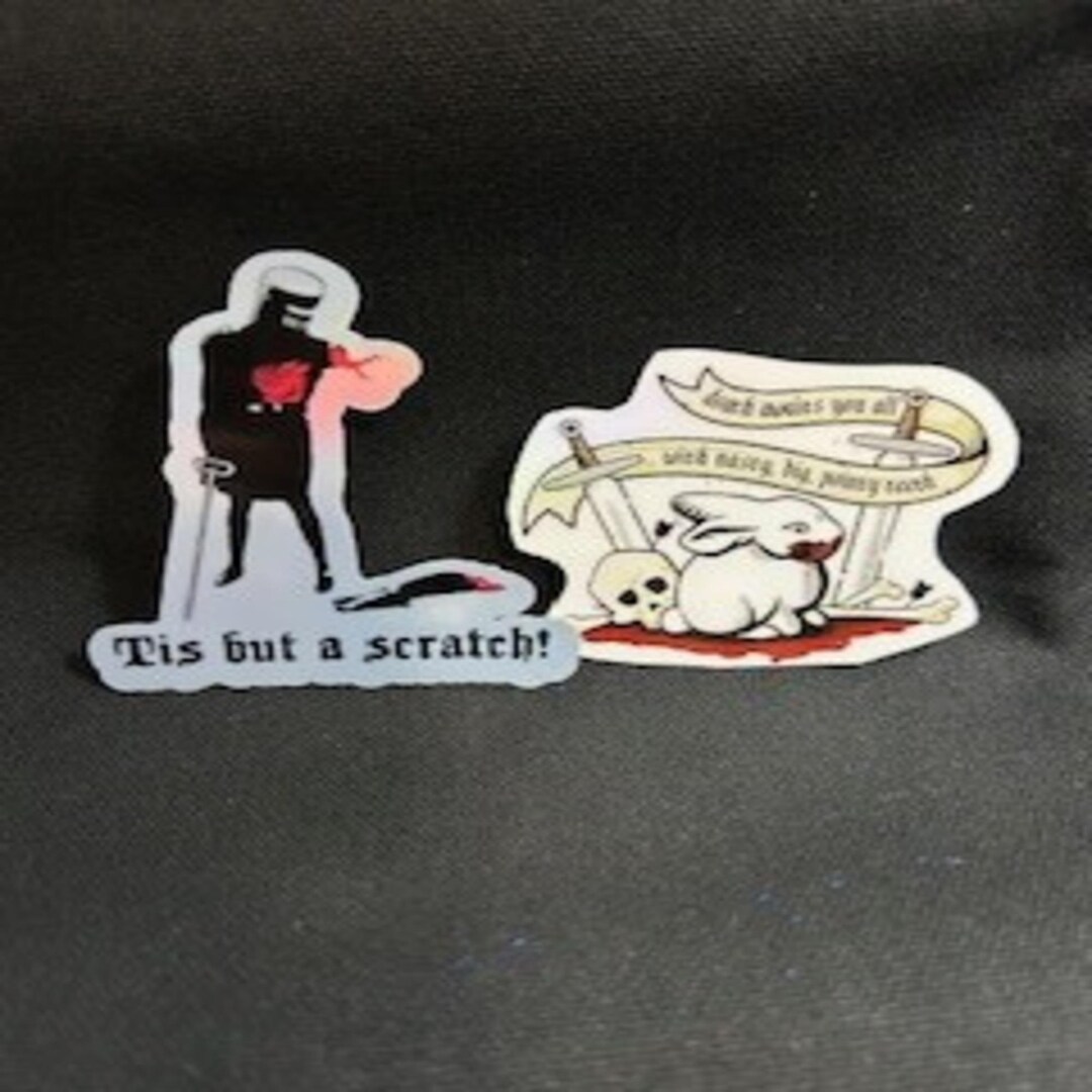 Monty Python & the Holy Grail Stickers (holographic and Pearl) - Etsy