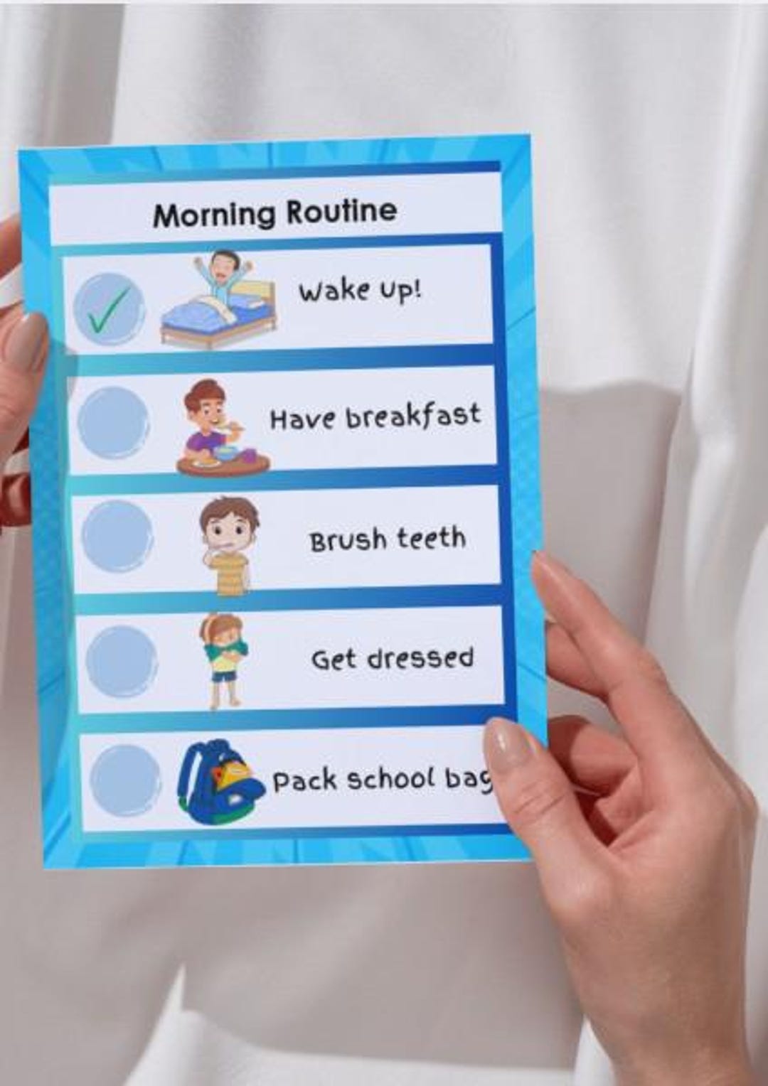 Printable Visual Routine Bundle for Kids and Tweens to Help With School ...